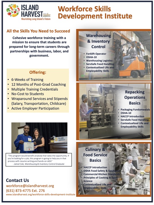 Workforce Skills Development Institute – Island Harvest